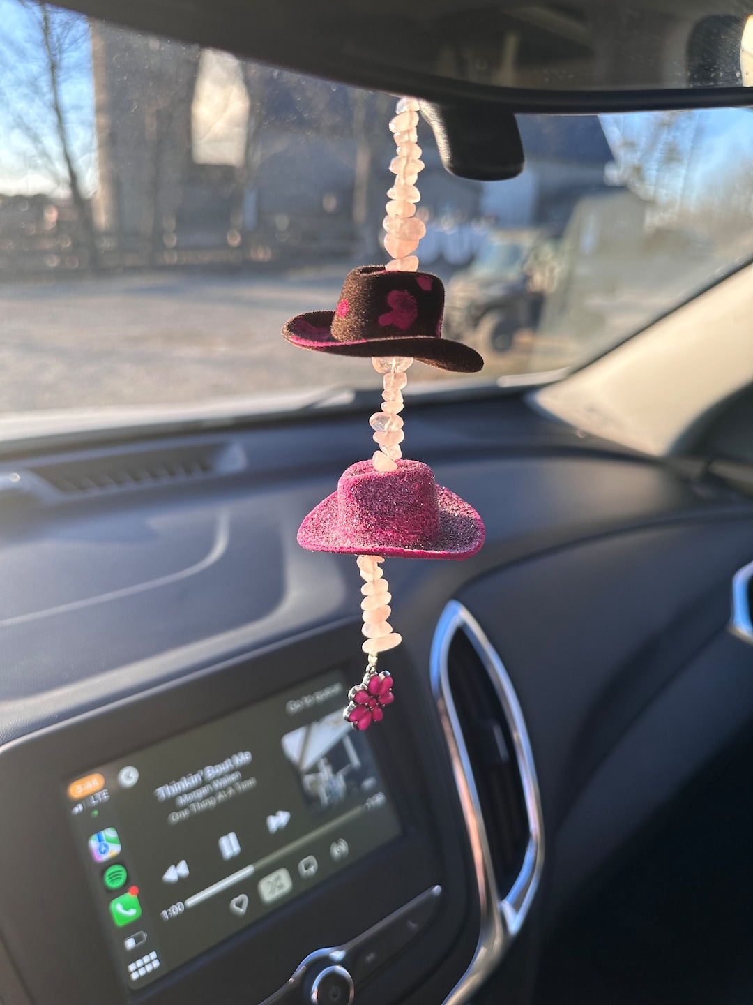Cowboy Hat Car Accessories / Car Charms / Rearview Mirror Decor ...