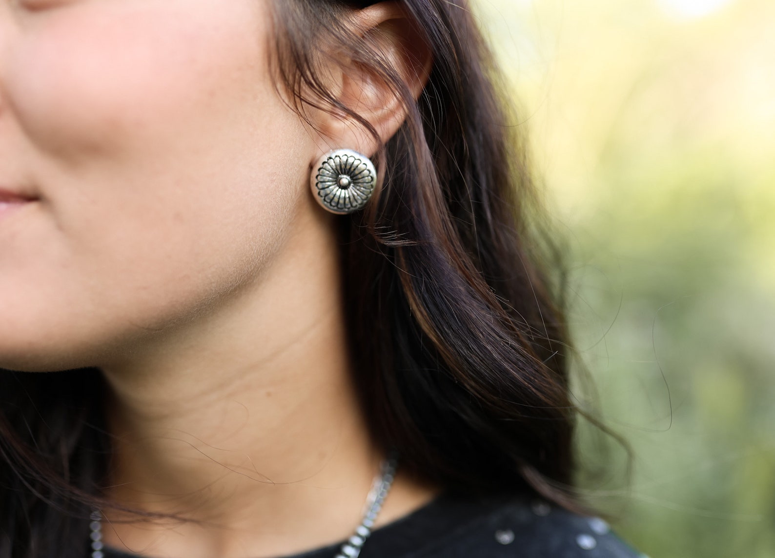 WESTERN CONCHO STUDS | Post Earring Earrings | Southwestern Jewelry ...