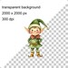 Watercolor Elf Clipart | Cute Green Christmas Elf PNG | Winter JPG ...