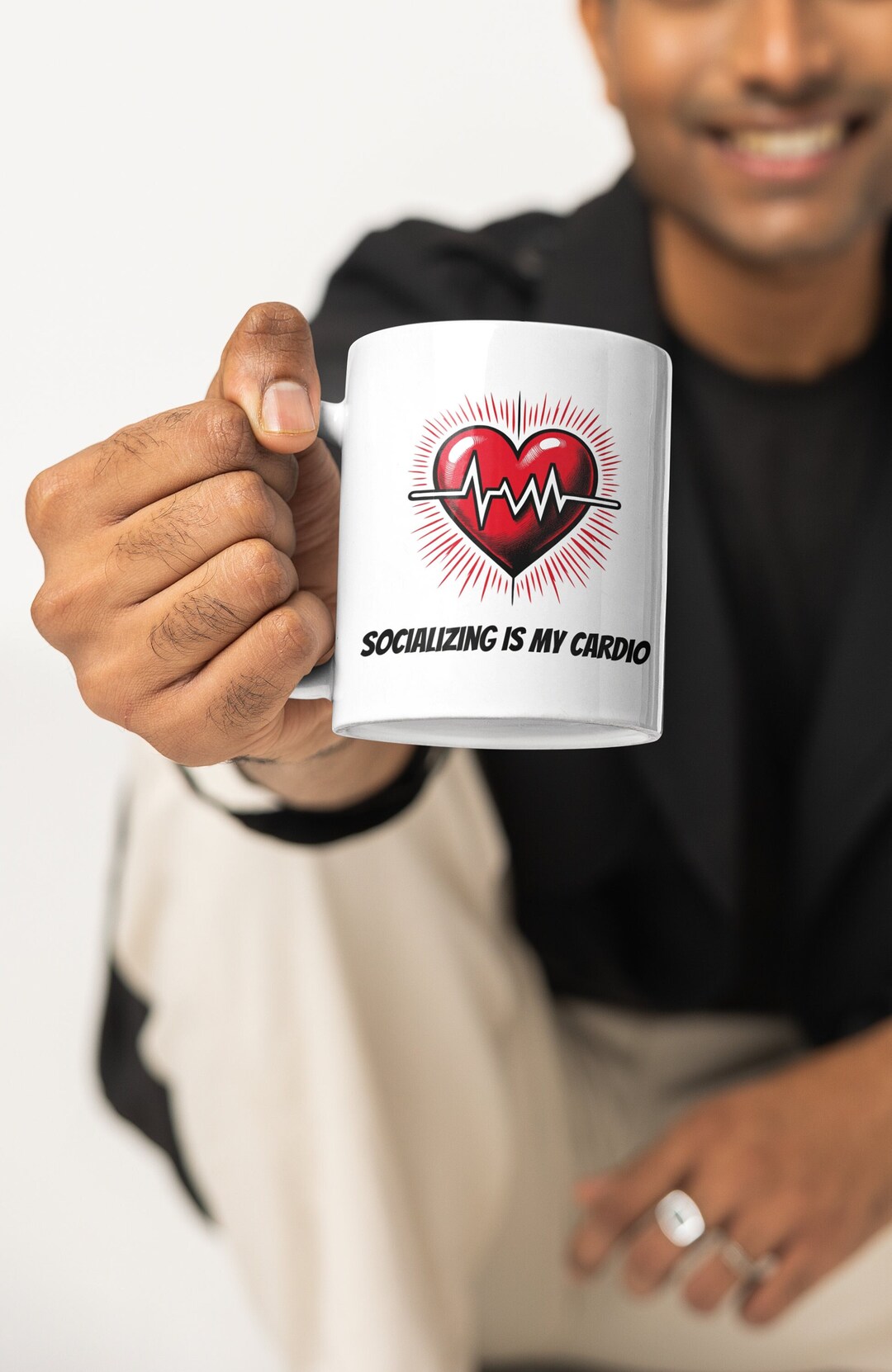 Extrovert Mugs - Extrovert's Delight: Socializing is My Cardio ...