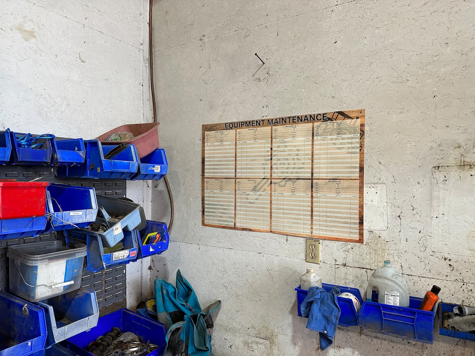 Equipment Maintenance Log Wall Chart Laminated Poster 36x24in for Farm ...