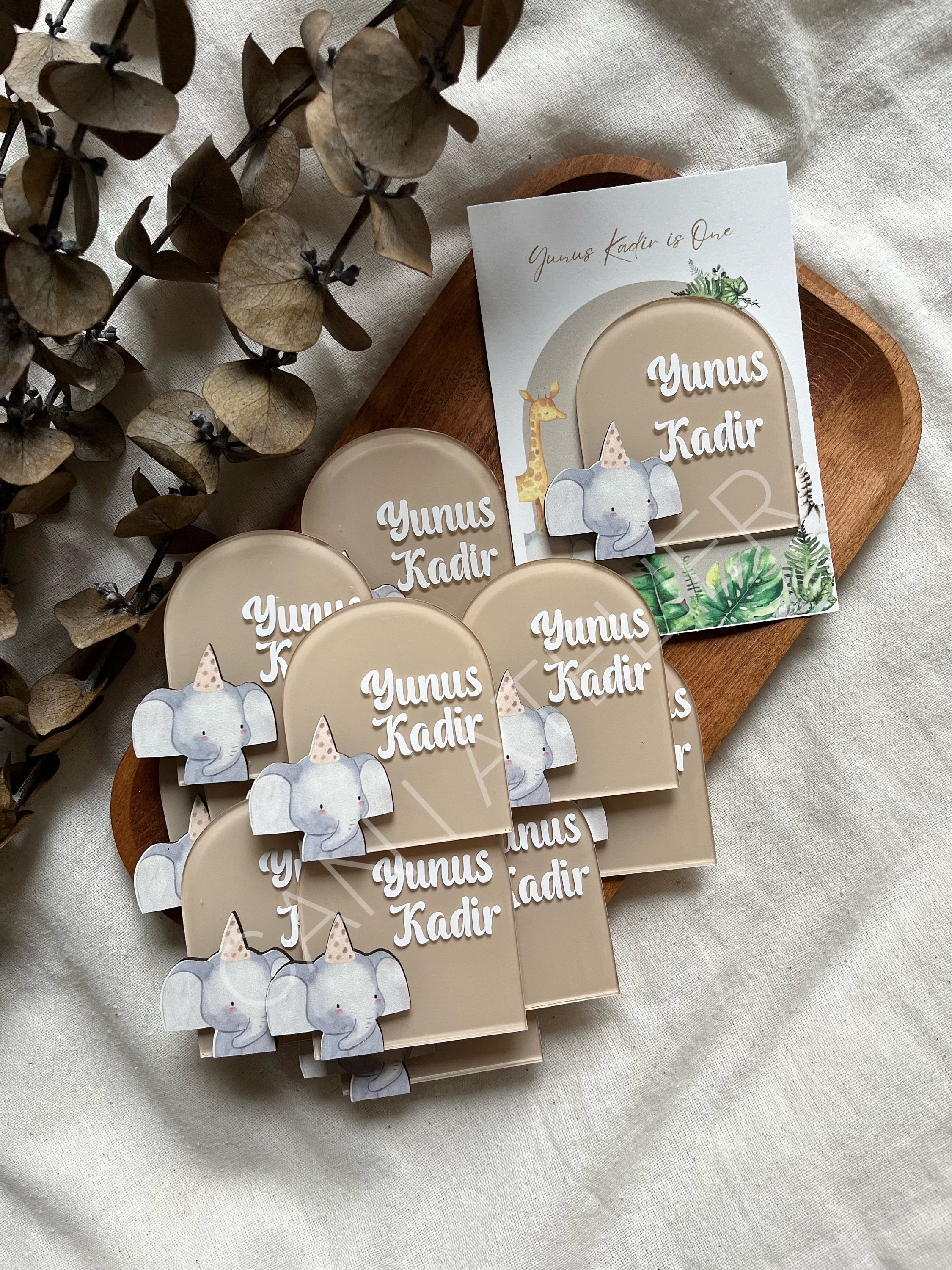 Elephant Plexi Magnet Personalized Magnet Custom Fridge Magnet, Newborn ...