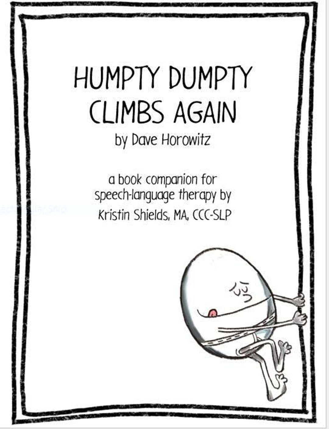 Humpty Dumpty Falls Again Book Companion for Speech/language Therapy ...