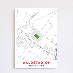 Map Design of Waldstadion - Digital Download - Eintracht Frankfurt ...