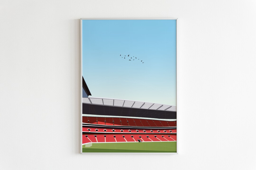 Illustration Design of Wembley Stadium London, England - Digital ...