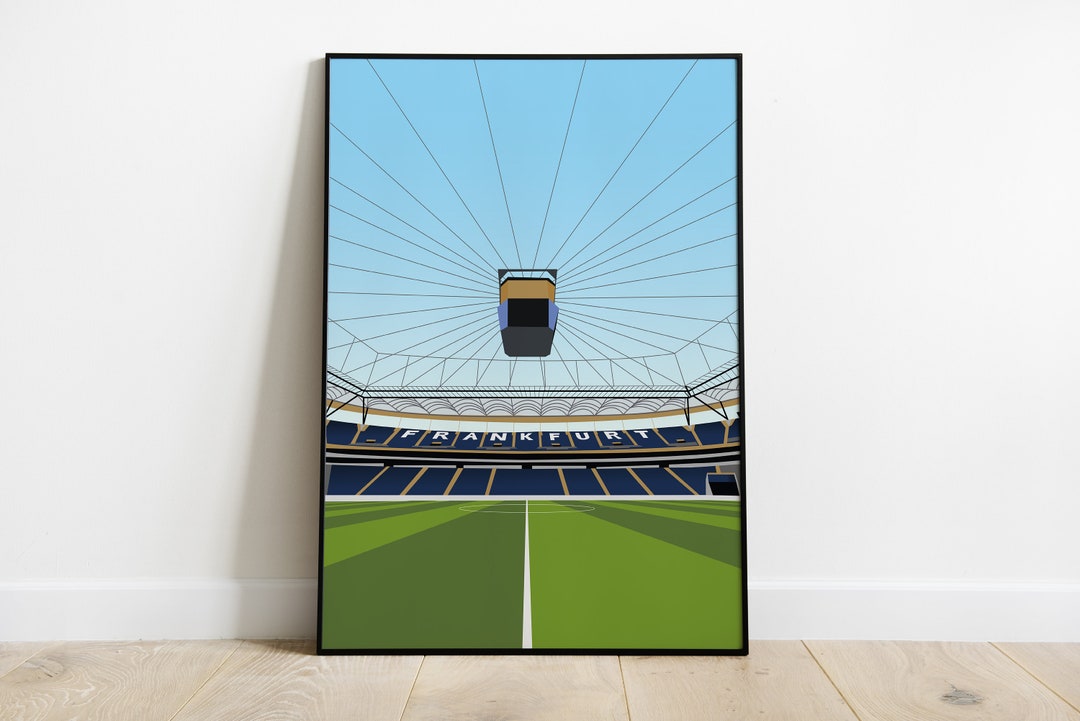 Illustration Design of Waldstadion Frankfurt, Germany Ready to Print ...
