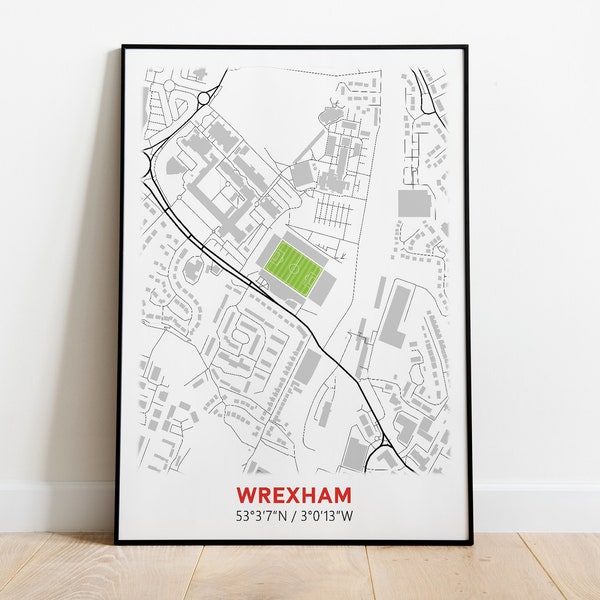 Wrexham Poster - Etsy UK