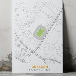 Map Design of Rudolf Harbig Stadion SG Dynamo Dresden DIGITAL DOWNLOAD ...