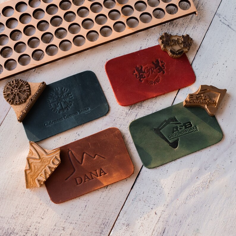 Custom Leather Embossing Stamp, Leather Brass Stamp, Embossing Stamp ...