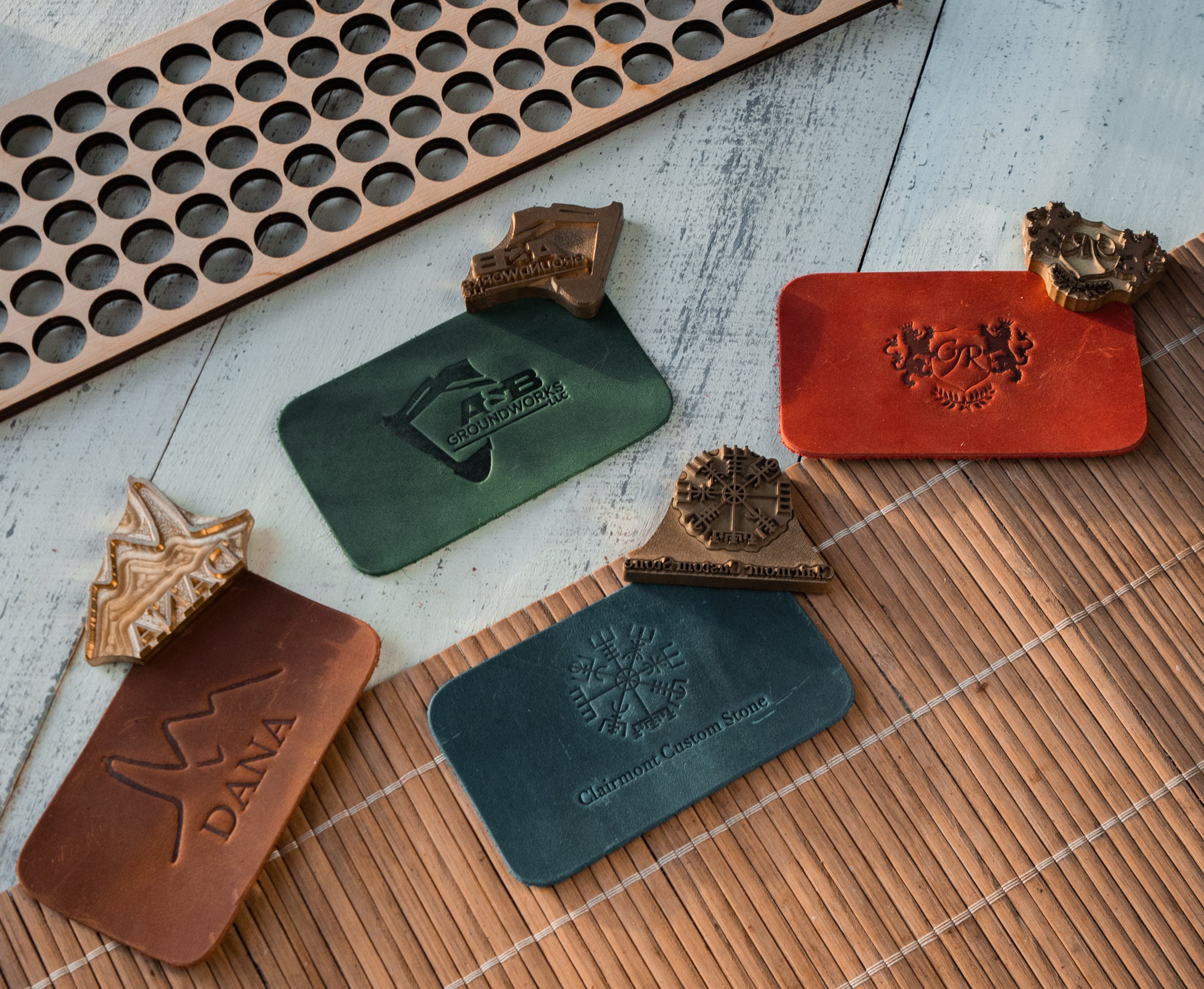 Custom Leather Embossing Stamp, Leather Brass Stamp, Embossing Stamp ...