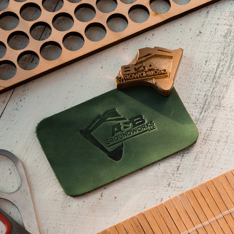 Custom Leather Embossing Stamp, Leather Brass Stamp, Embossing Stamp ...