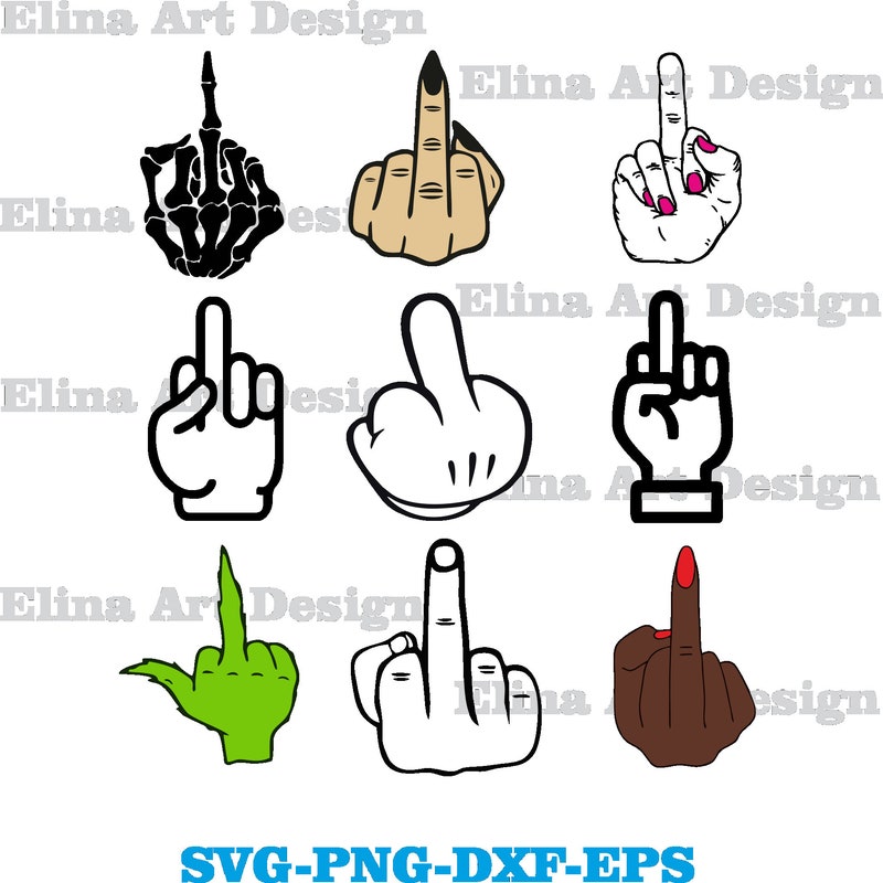 Middle Finger - Etsy