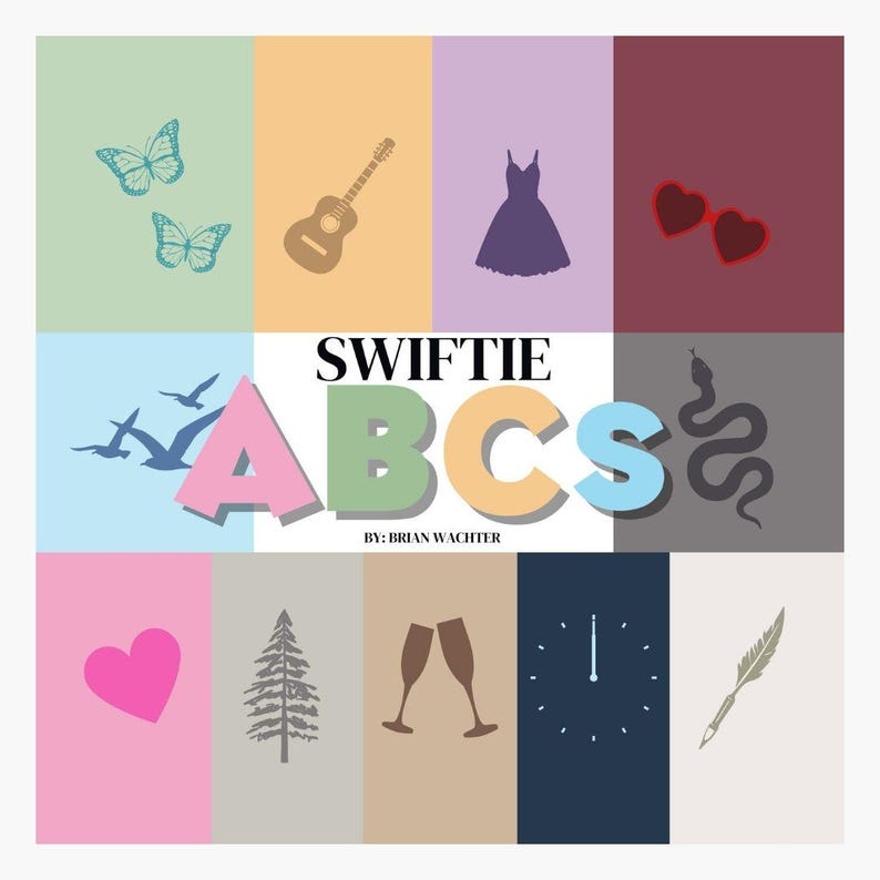 Swiftie Abcs 6x6 Board Book, Unofficial and Unauthorized - Etsy