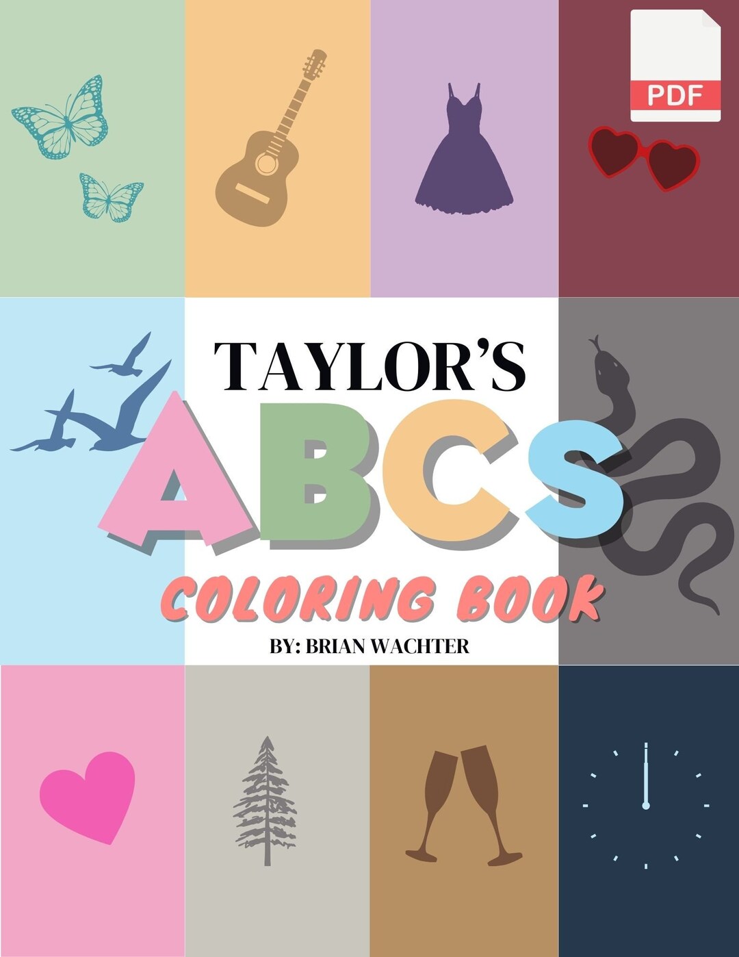 Taylor's Abcs Coloring Book printable - Etsy