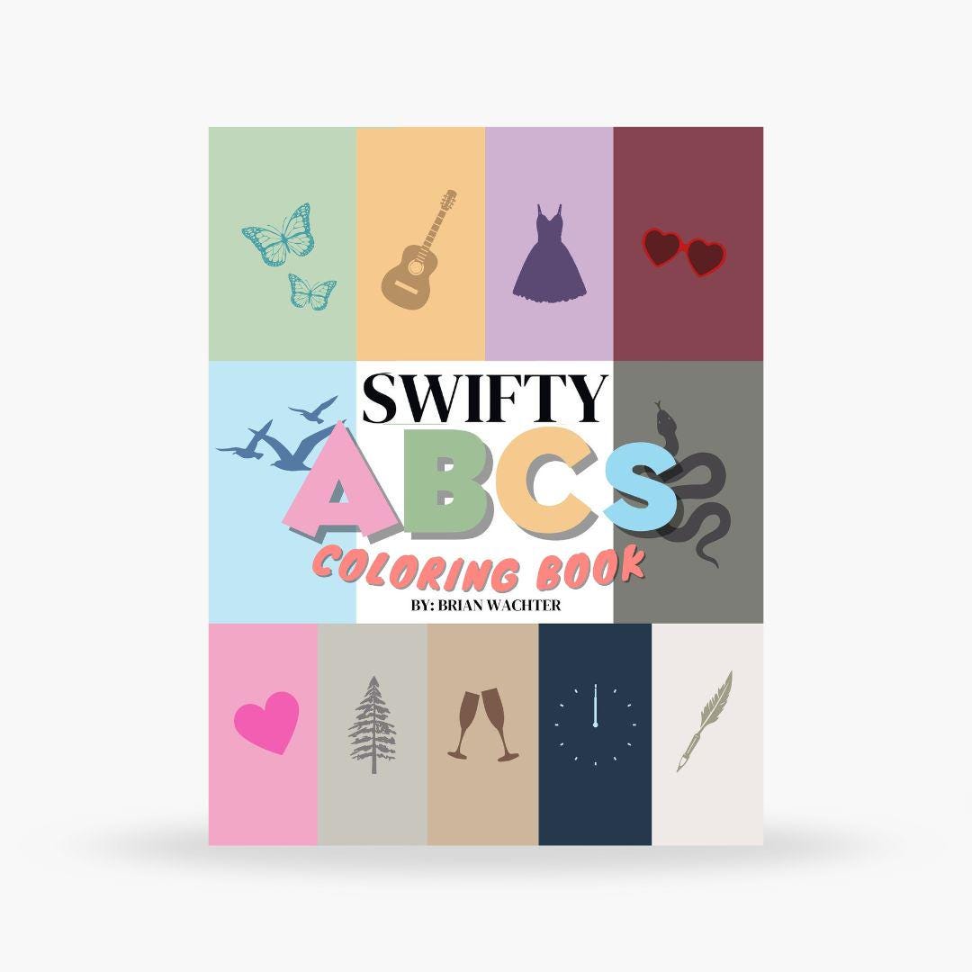 Swifty Abcs Coloring Book - Etsy