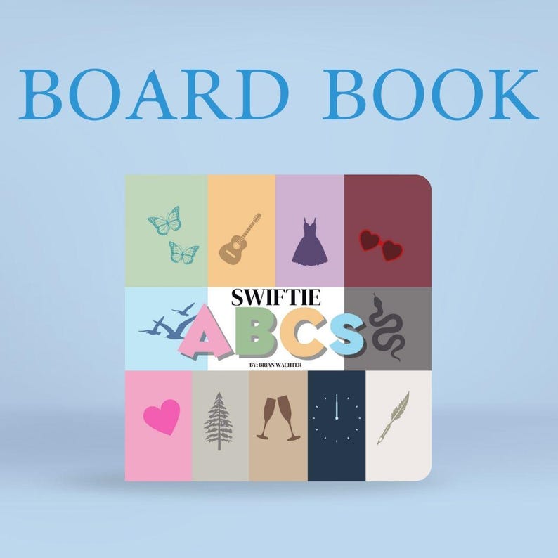 Swiftie Abcs 6x6 Board Book, Unofficial and Unauthorized - Etsy