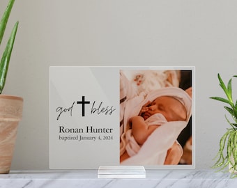 Baptism Gift for Boy / God Bless This Boy / Christening Gifts for Boys ...