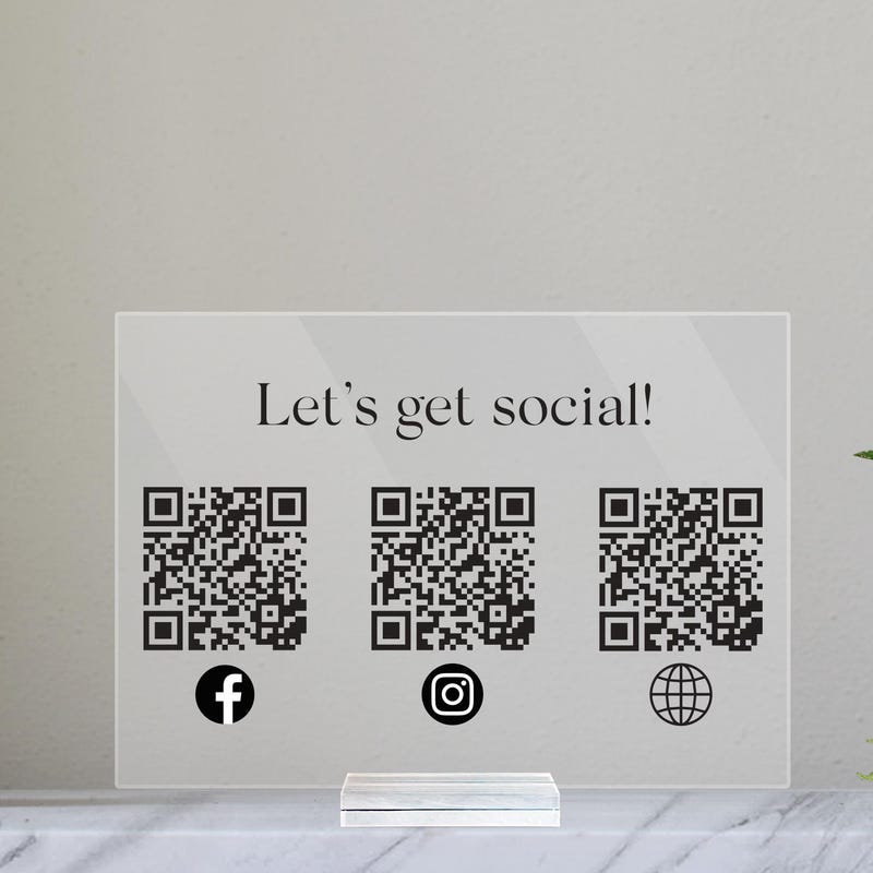 Lets Get Social Sign - Etsy