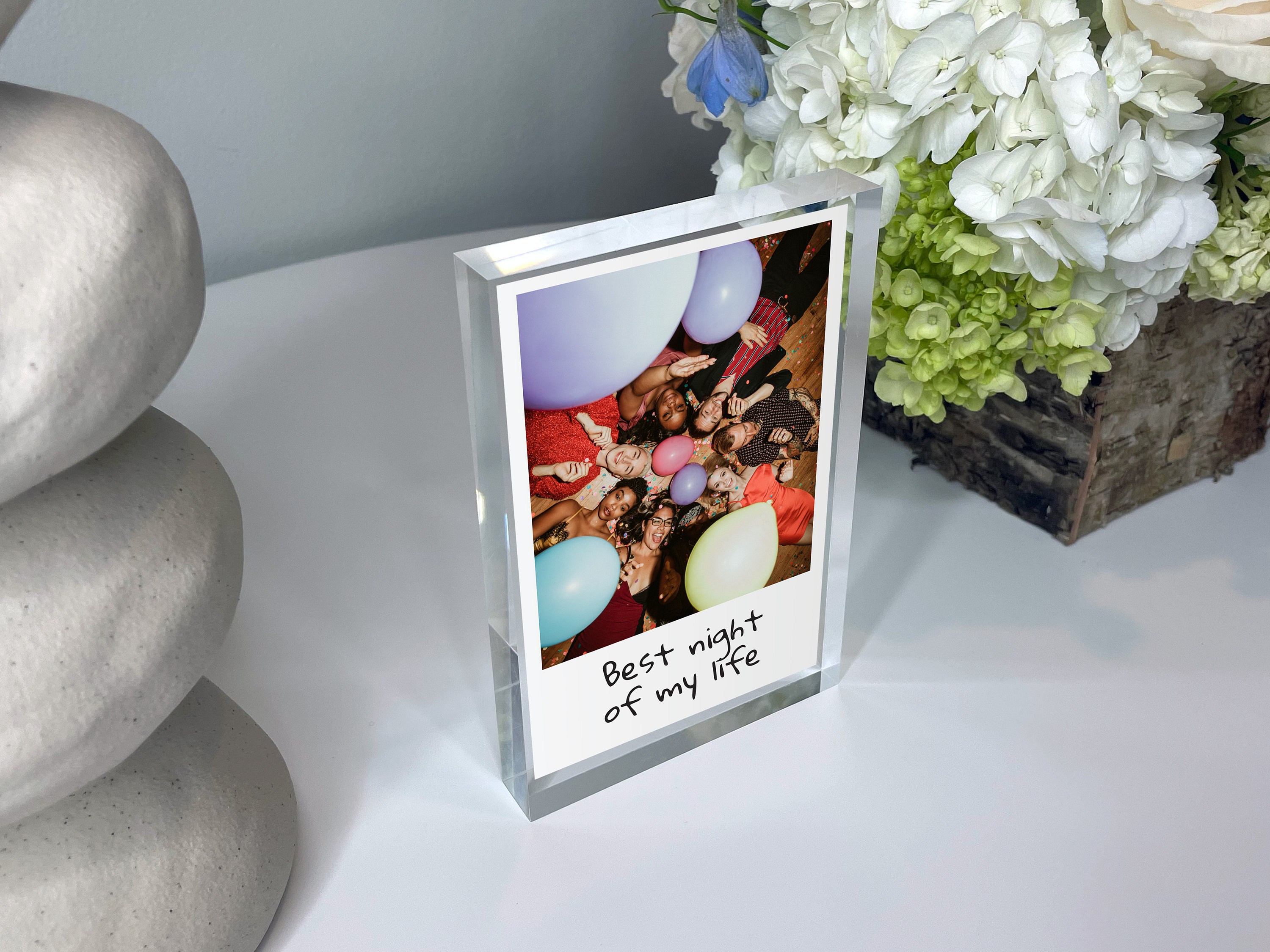 Polaroid Vintage Photo Print With Custom Message, Best Friend Gift ...