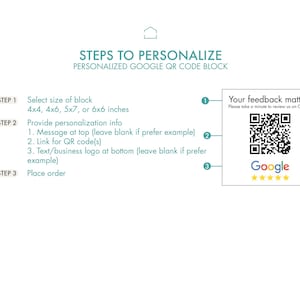 Google Review Plaque, Custom QR Code Acrylic Display, Small Business ...