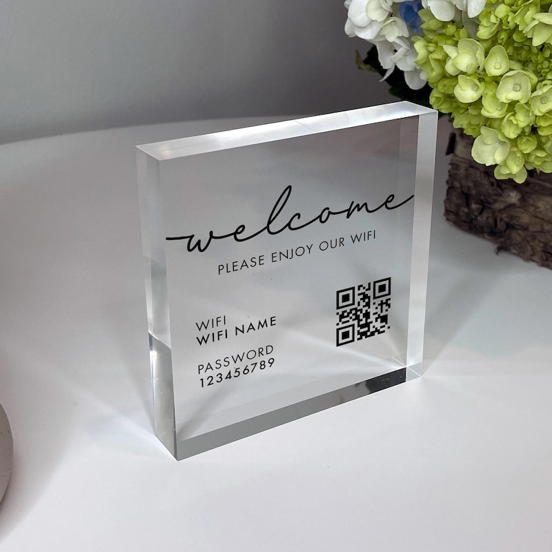 Wifi Stand Qr Code - Etsy