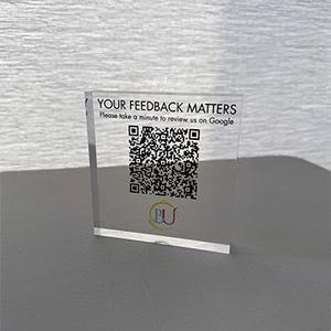 Google Review Plaque, Custom QR Code Acrylic Display, Small Business ...