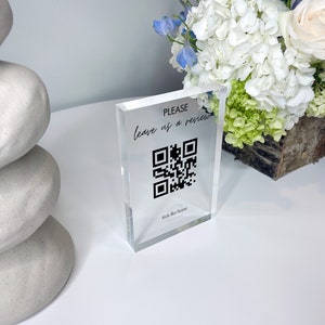 Custom Multi QR Code Sign, Personalized Small Business Social Media QR ...