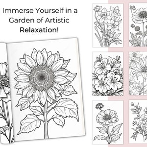 The Ultimate Bundle 100 Bloom & Botanicals Coloring Book Realistic ...