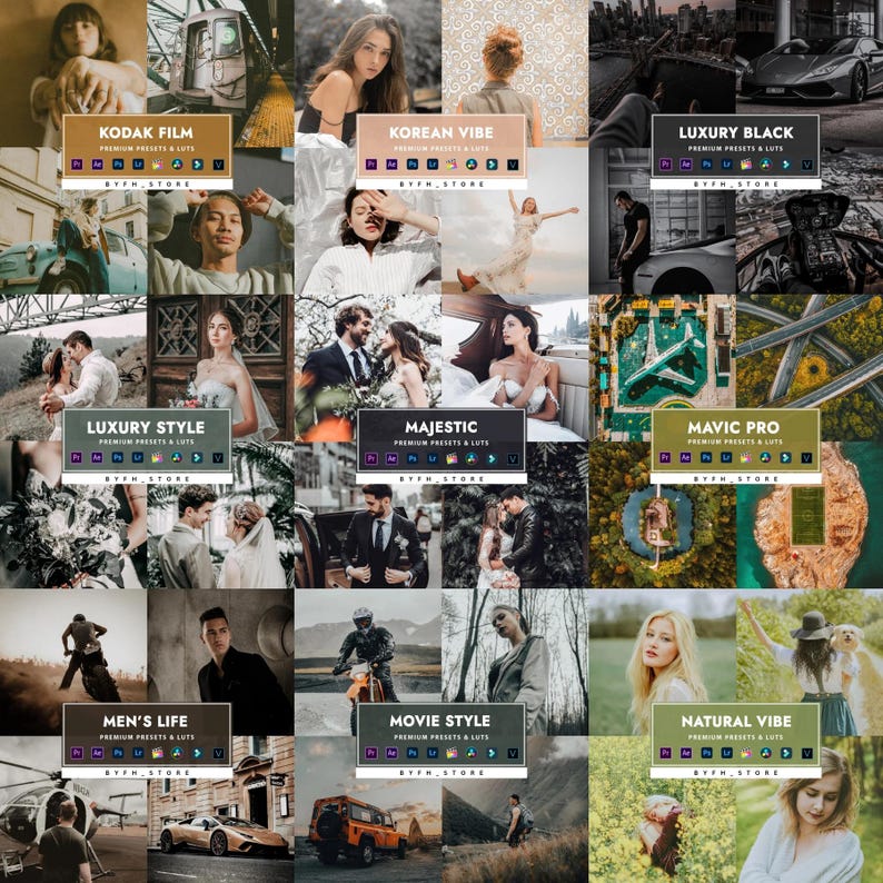 Premium Lightroom Presets and Luts - Etsy