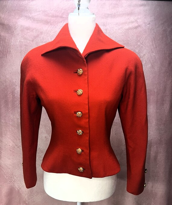 vintage adele simpson red - Gem