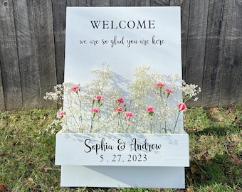 Downloadable Wedding Sign Flower Box DIY Wedding Sign Plans Flower Box ...