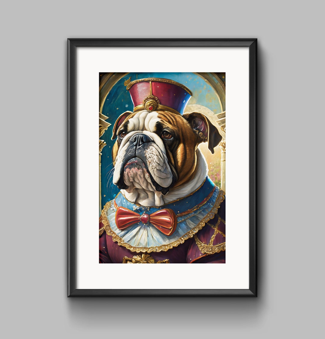 Prince Kenneth Bulldog Poster - Printable Office Poster or Home Decor ...