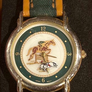 Vintage Lucida Quartz Unisex Horse Racing Watch-good Running Condition ...