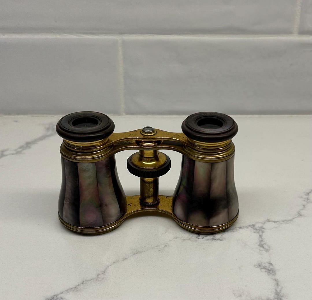 Rare 1920s Lemaire Paris Opera Glasses - Black Mother of Pearl - Great ...