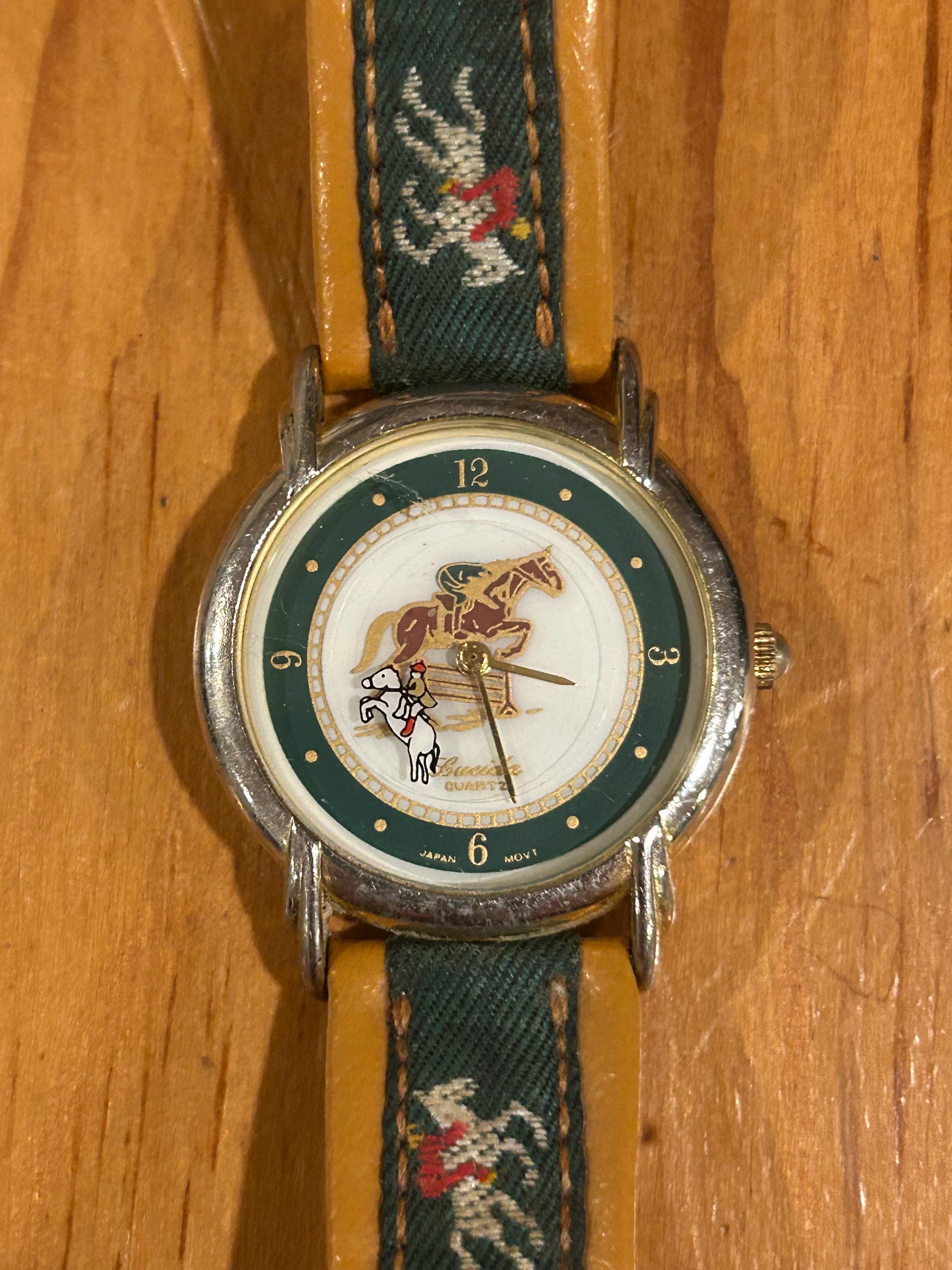 Vintage Lucida Quartz Unisex Horse Racing Watch-good Running Condition ...