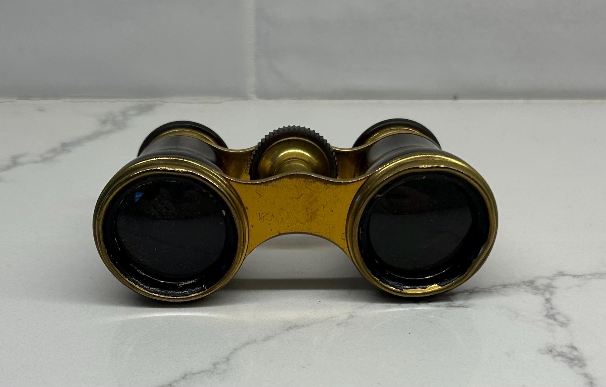 Rare 1920s Lemaire Paris Opera Glasses Black Mother of Pearl Great ...