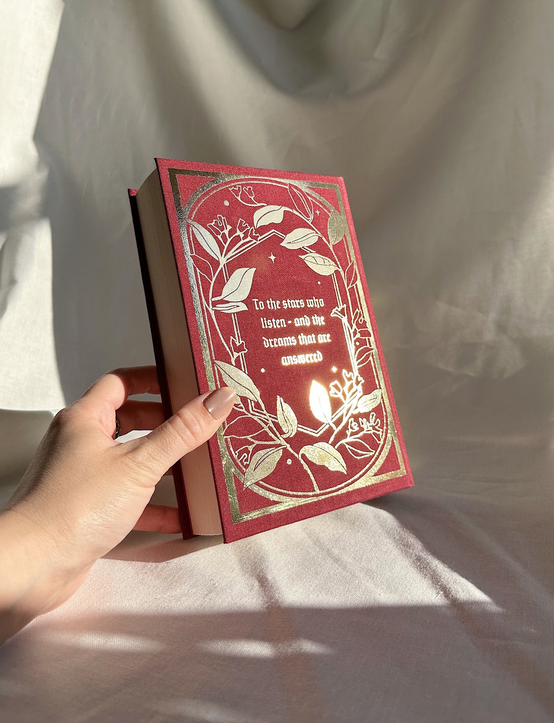 ACOTAR Book Set: Handmade Rebound Book, Special Edition, Gold Foil ...
