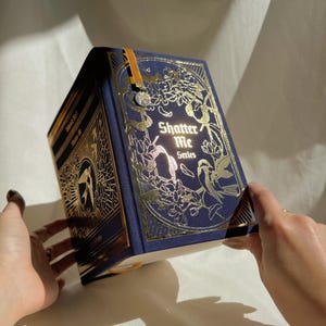 Shatter Me Omnibus: Handmade Rebound Book, Gold Foiled, Blue Bookcloth ...