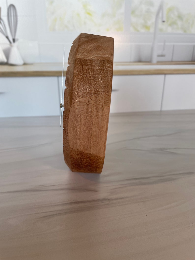 Butcher Block Clock for Office Desk Shelf Decoration or Gift - Etsy