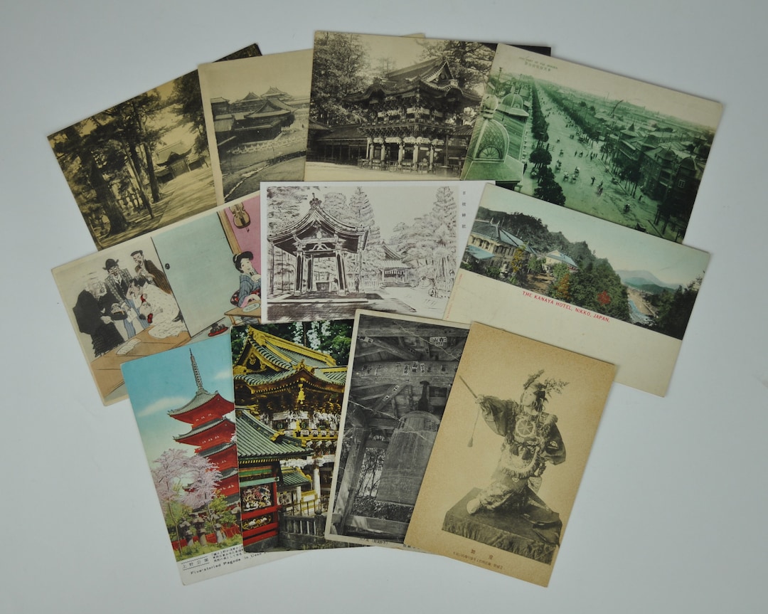 Mix of 50 Vintage Japanese Postcards - Etsy