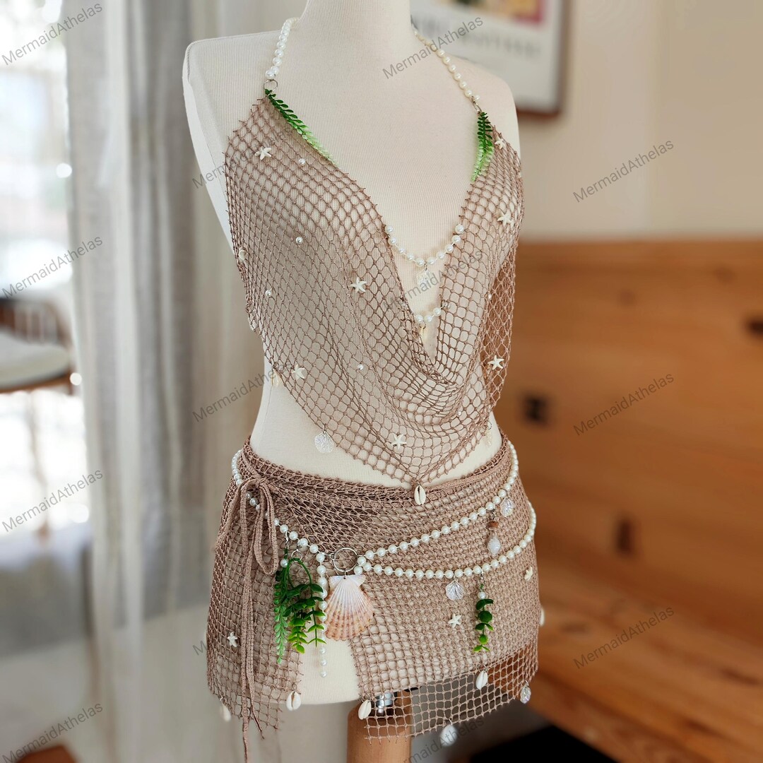 Mermaid/merman Fashion: Fishnet Mermaid and Merman Costume for Mermaid ...