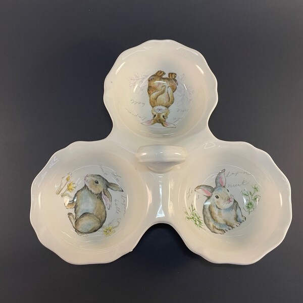 Rabbit Serving Bowl - Etsy