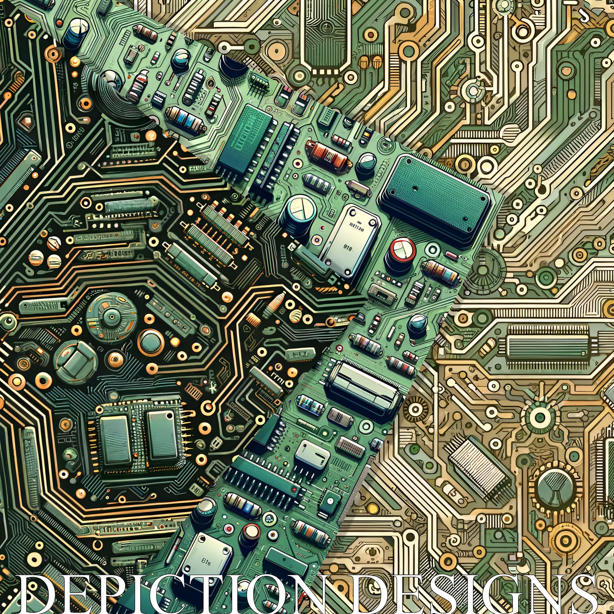Circuit Board Digital Paper Technology Clip Art Computer Motherboard ...