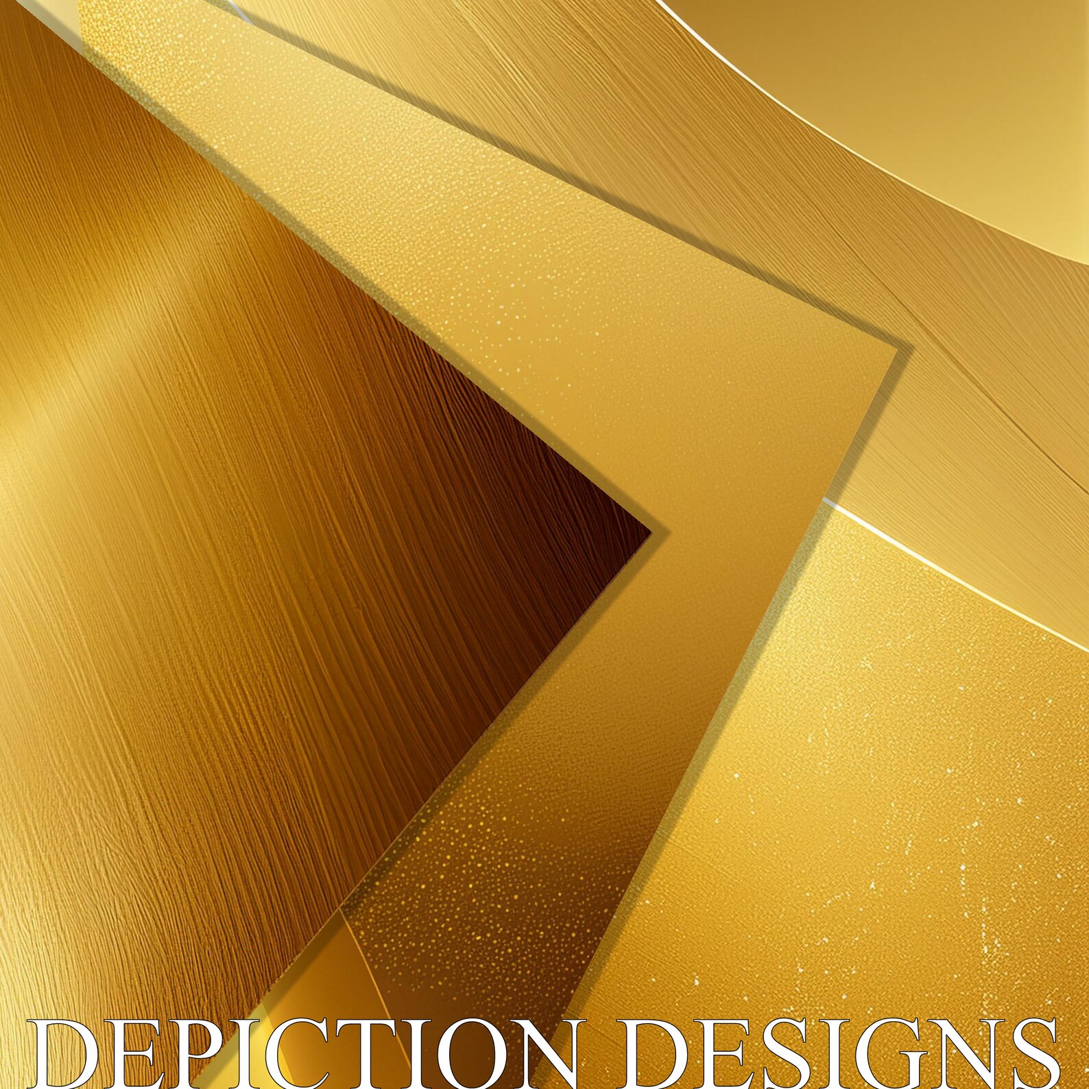Golden Radiance Digital Papers Abstract Gold Foil Printable Papers ...