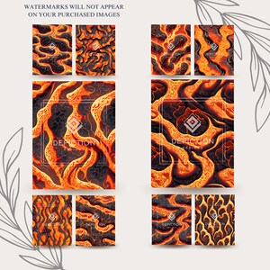 Flowing Lava Digital Papers Collection 1, Instant Download, Printable ...