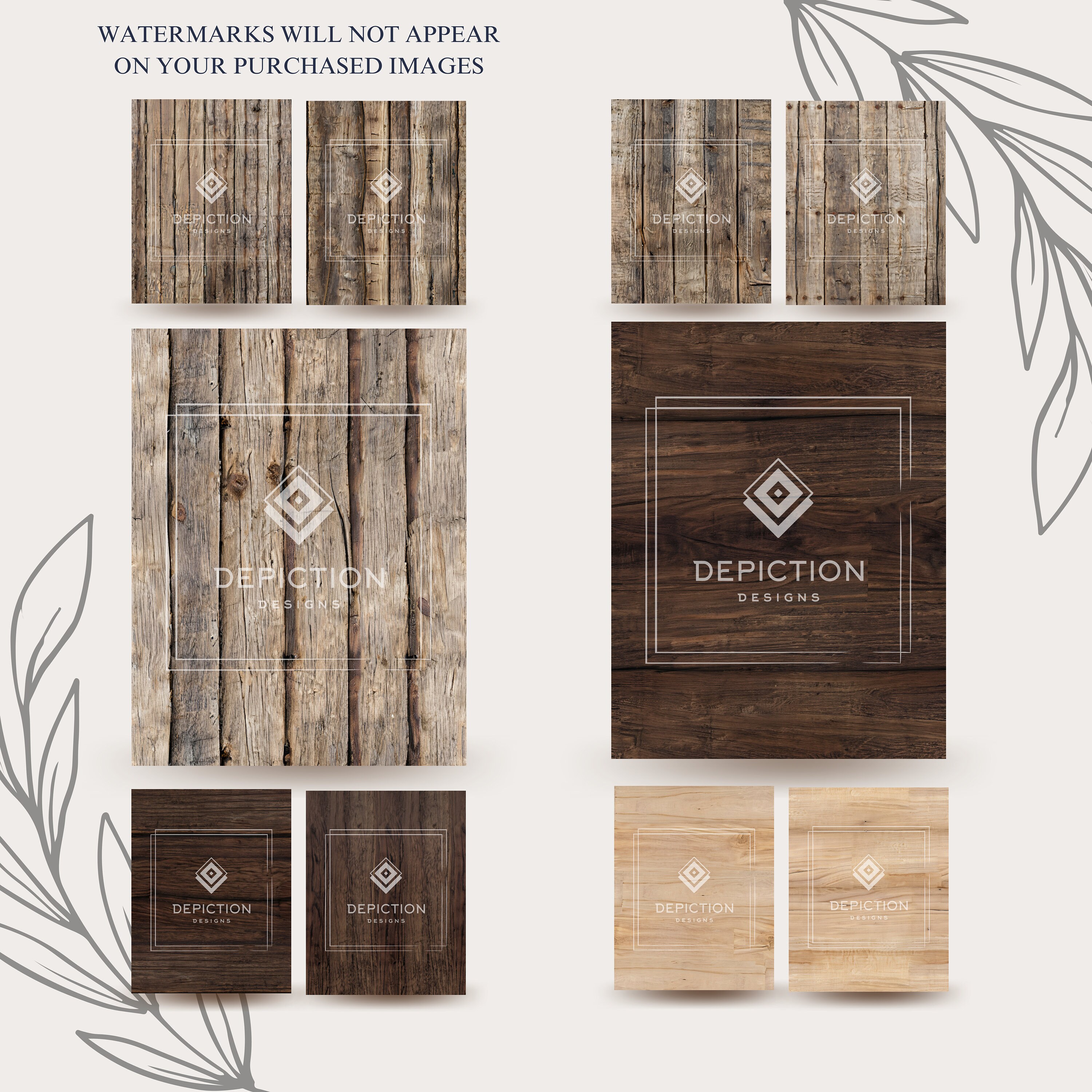 Wood Textures Digital Paper Distressed Wooden Boards Pattern Wood Grain ...