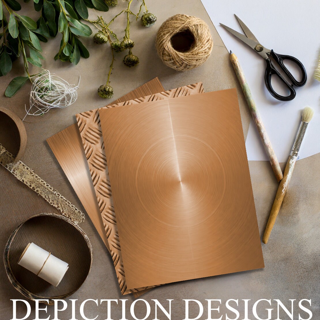 Bronze Metal Textures Digital Papers Collection Instant Download ...
