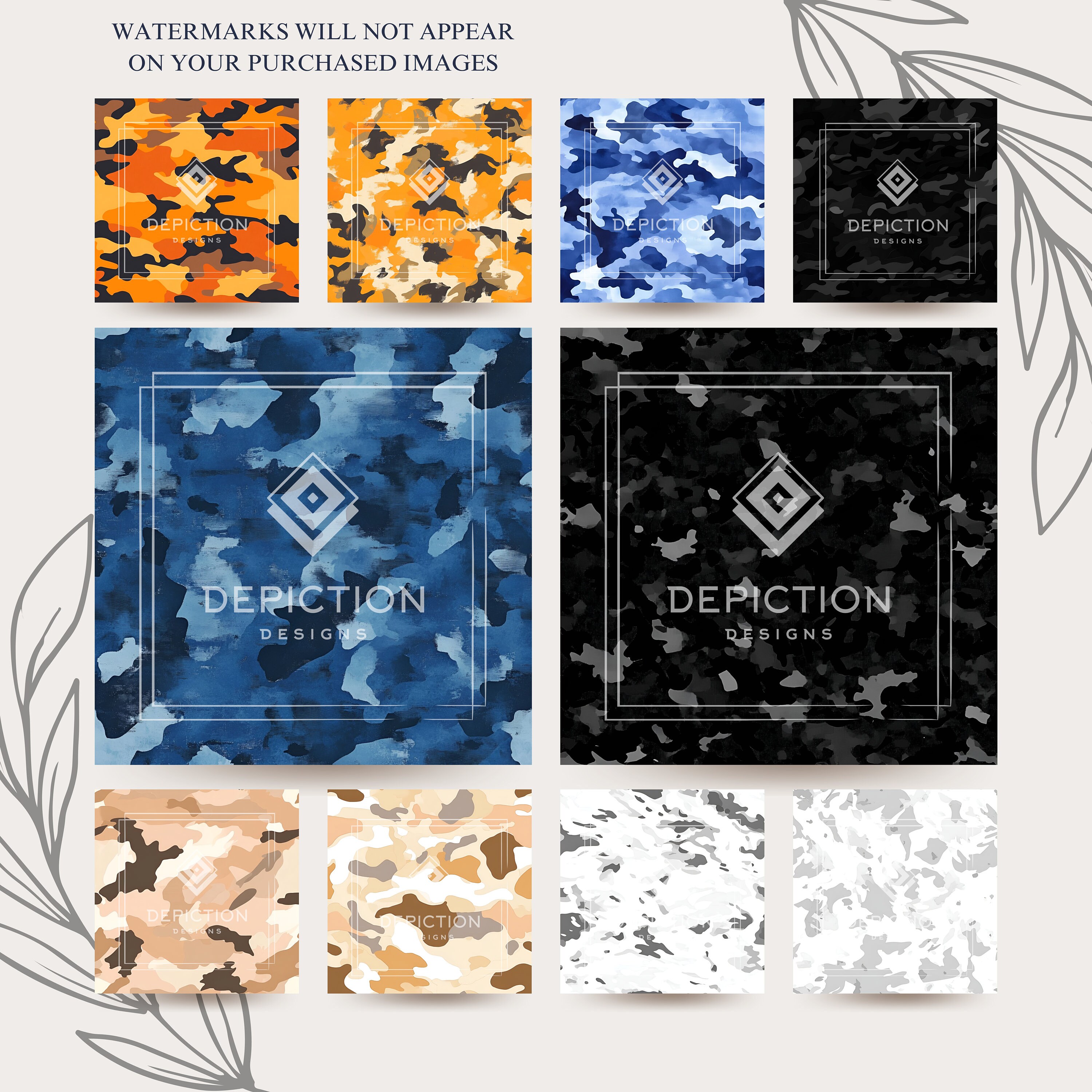 Camouflage Seamless Pattern Camo Digital Paper Army Camouflage Junk ...