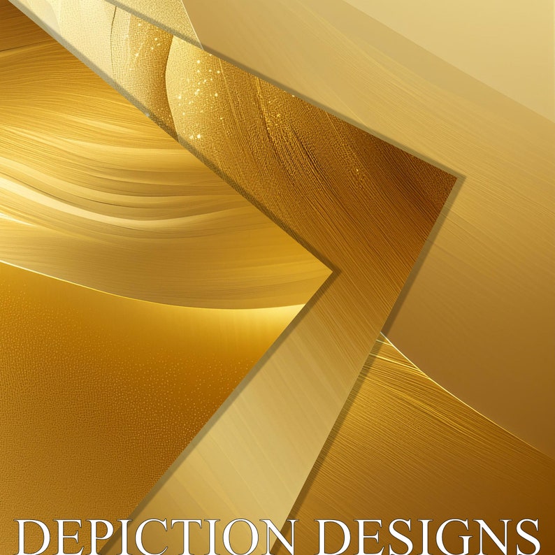 Golden Radiance Digital Papers Abstract Gold Foil Printable Papers ...