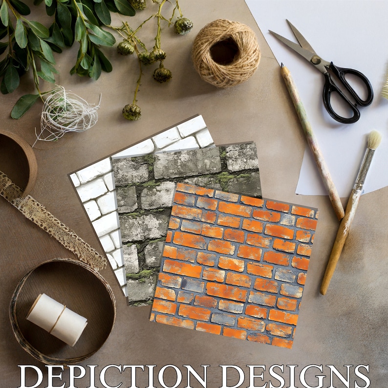 Brick Seamless Patterns Grunge Stone Wall Backdrops Natural Stone Brick ...